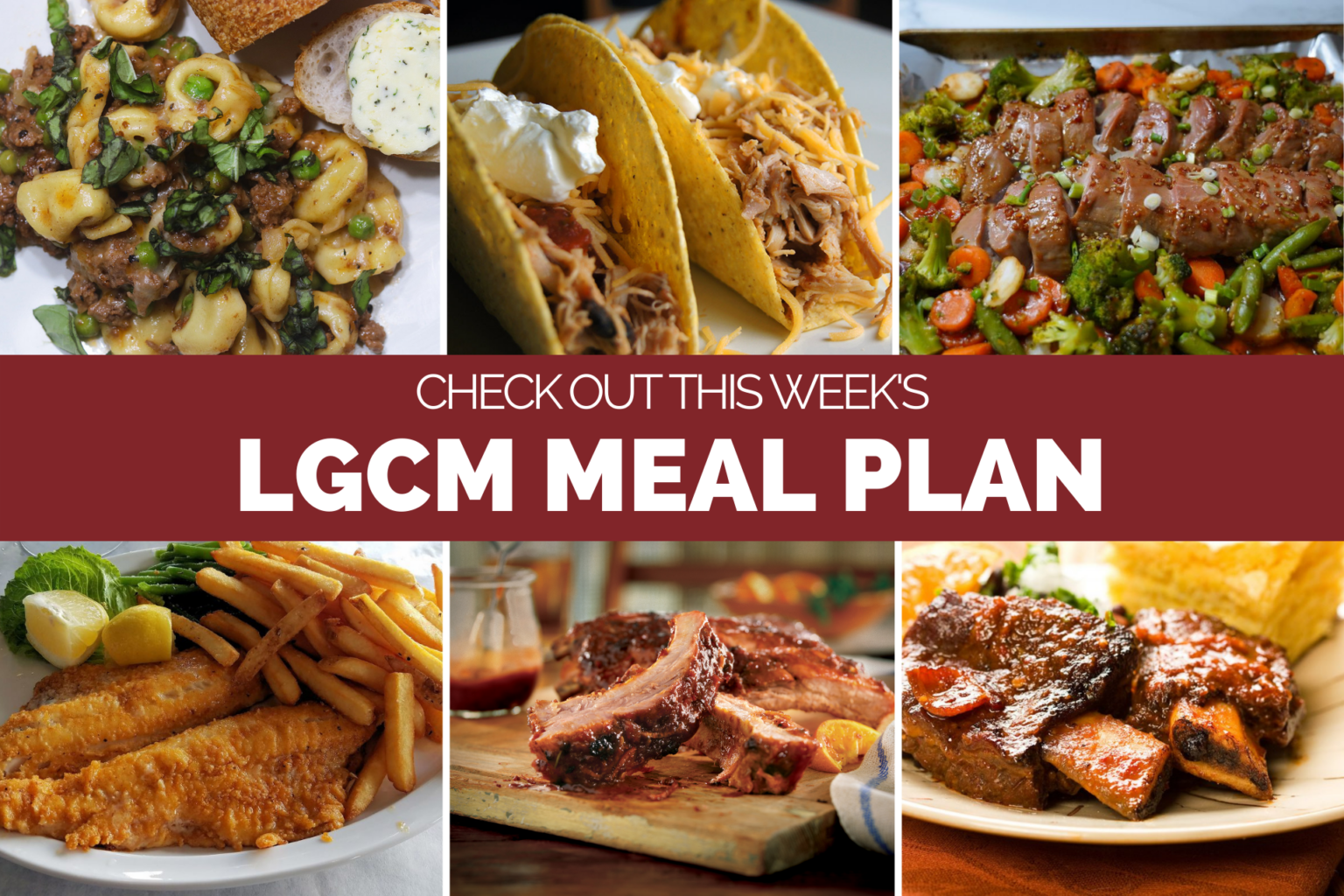 Meal Plan 1/24/22 - 1/30/22 - Weekly Meal Plan